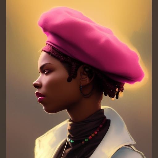 Raspberry Beret - AI Generated Artwork - NightCafe Creator