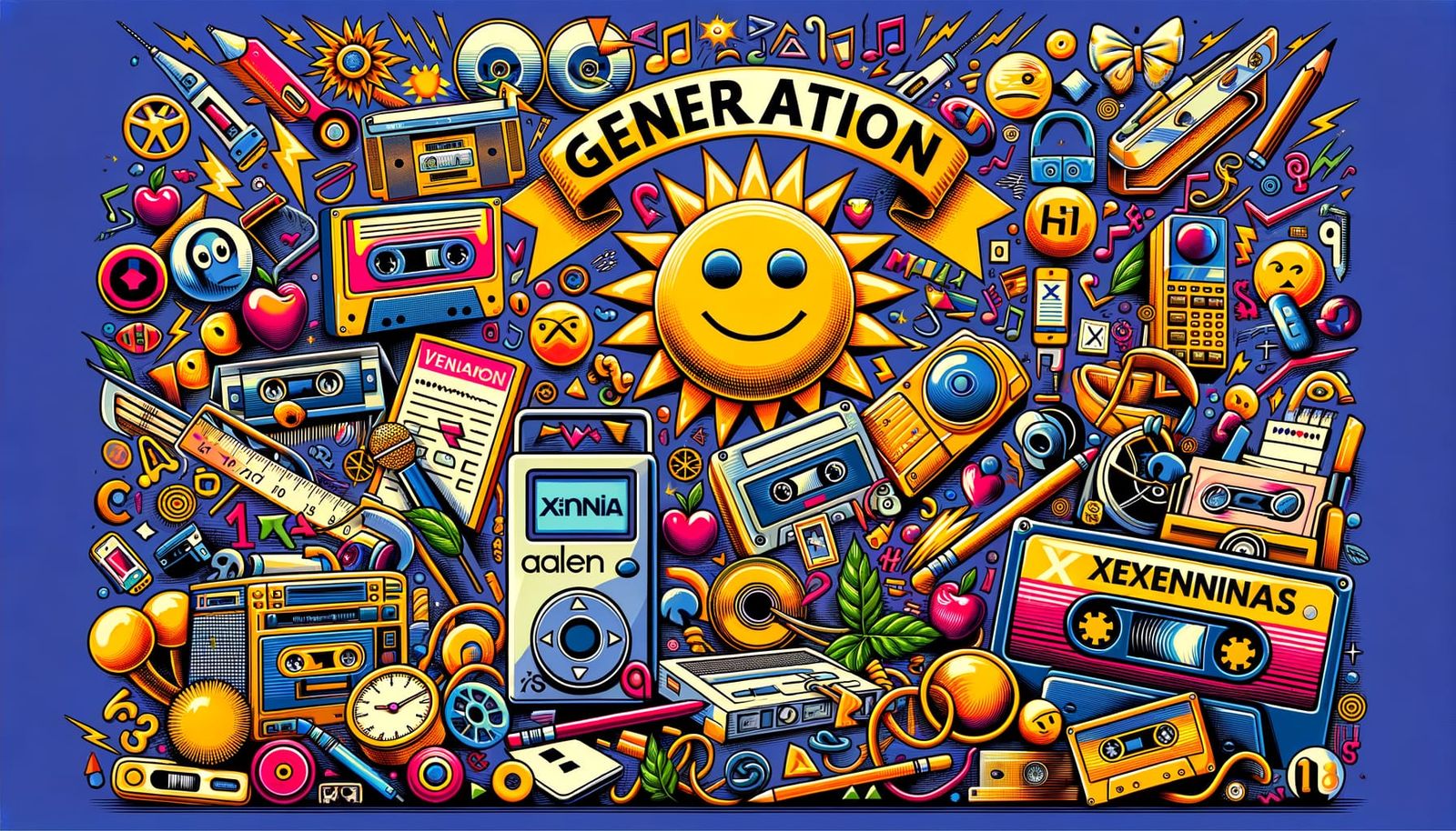 Masterpiece that showcases witty puns about Generation X and Xennials ...