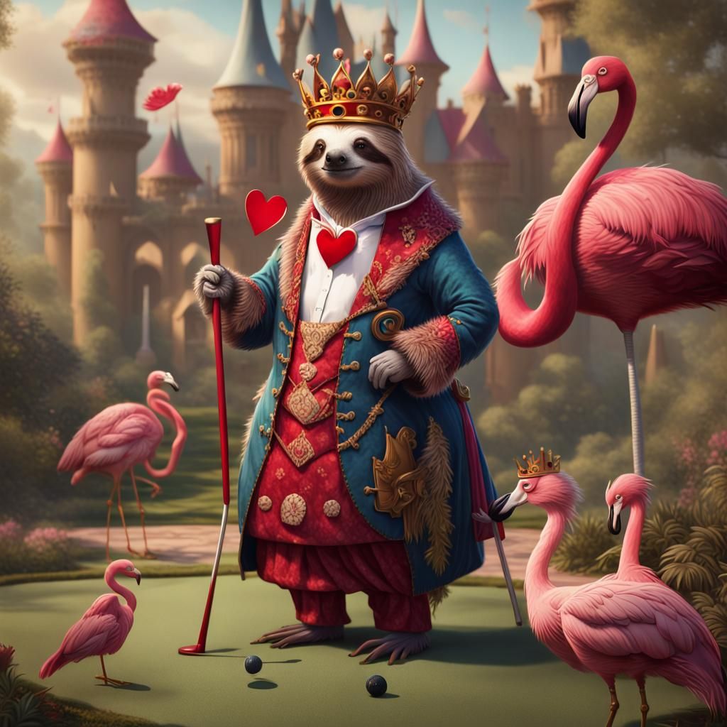 Sloth Queen of Hearts - AI Generated Artwork - NightCafe Creator