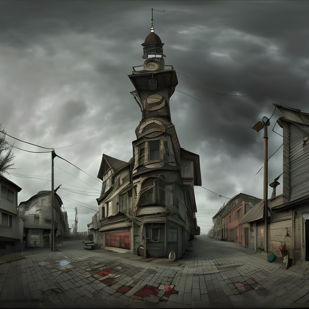 Weird Street: Prime Address - AI Generated Artwork - NightCafe Creator