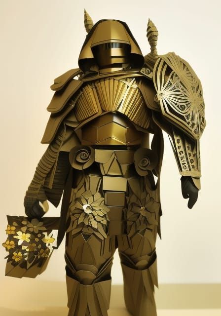 Paper Warrior - AI Generated Artwork - NightCafe Creator