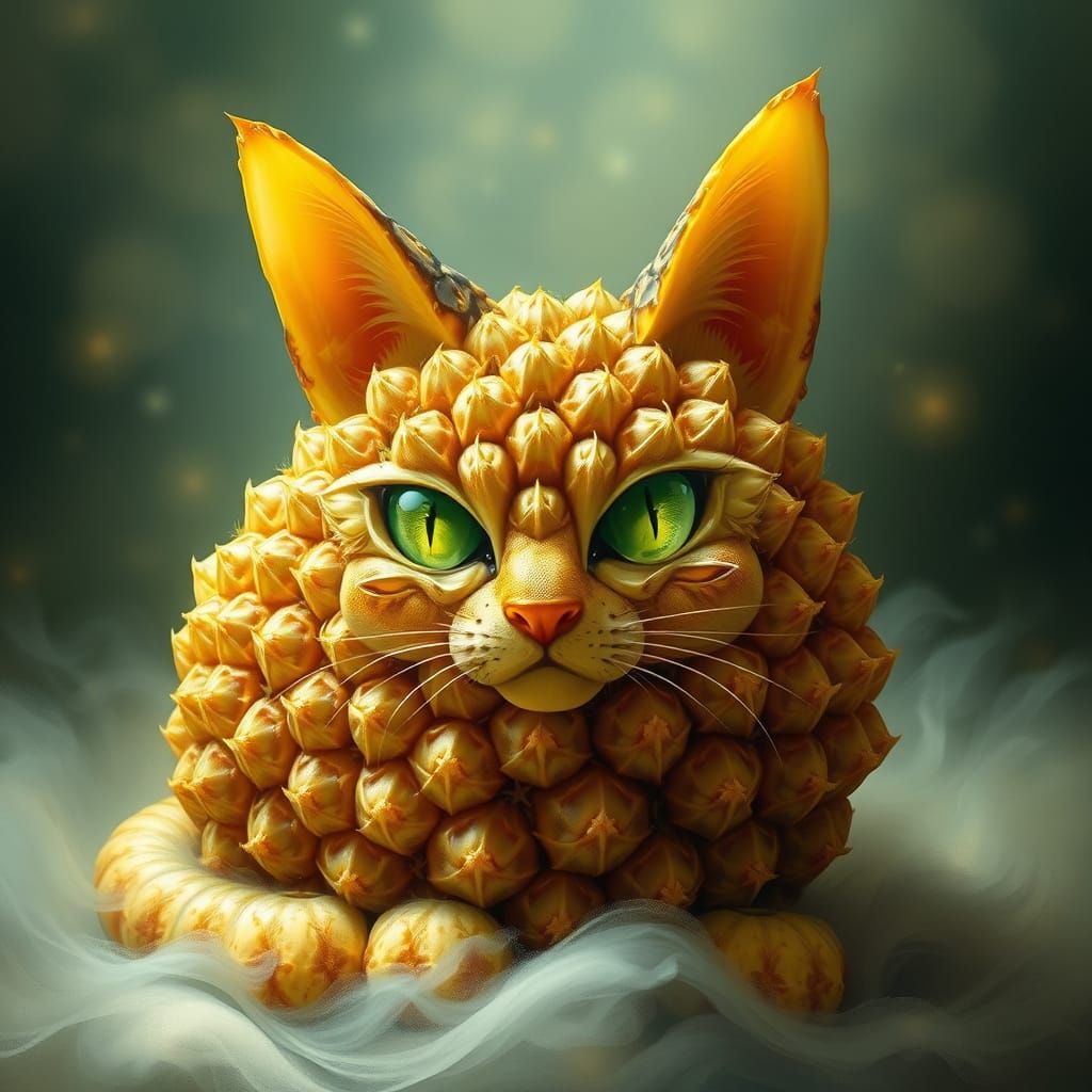 pineapple cat - pineapple cat