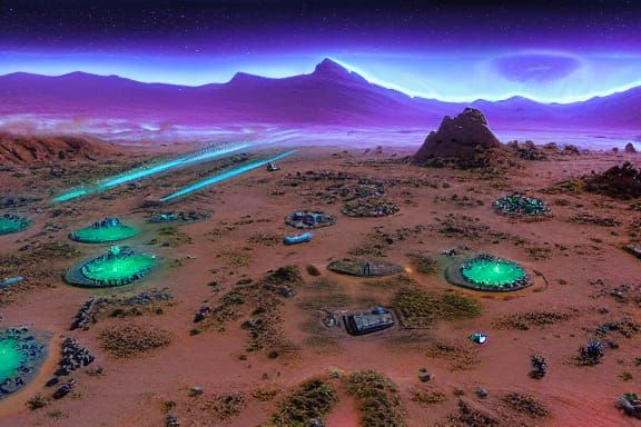 The Purple Skies of Outworld (Mortal Kombat-esque landscape) - AI ...