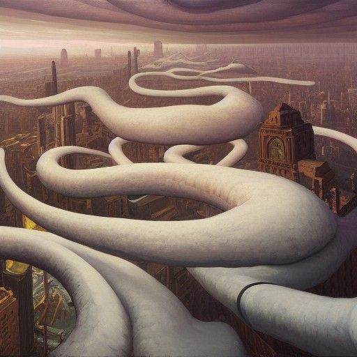 White fat worm - AI Generated Artwork - NightCafe Creator