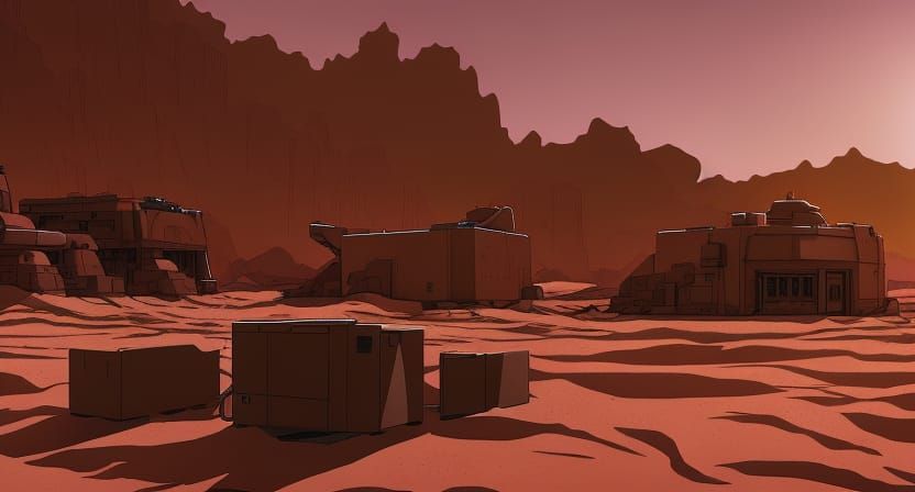 Desert outpost interior by Gundam | Dan Mumford | Shinji Aramaki | PS5 ...