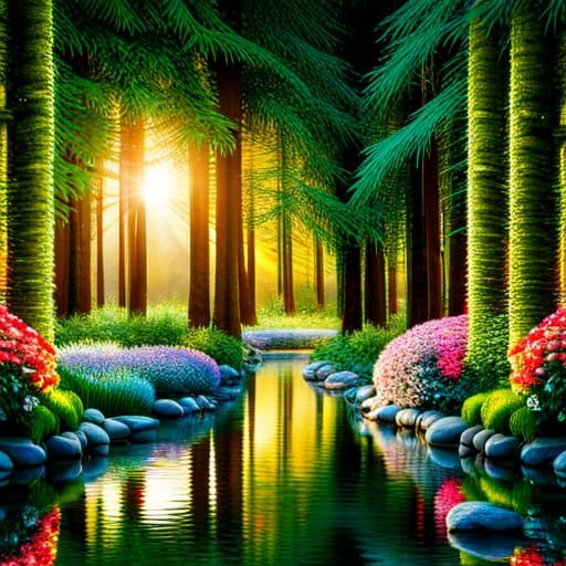 The Calming Beauty of Nature - AI Generated Artwork - NightCafe Creator