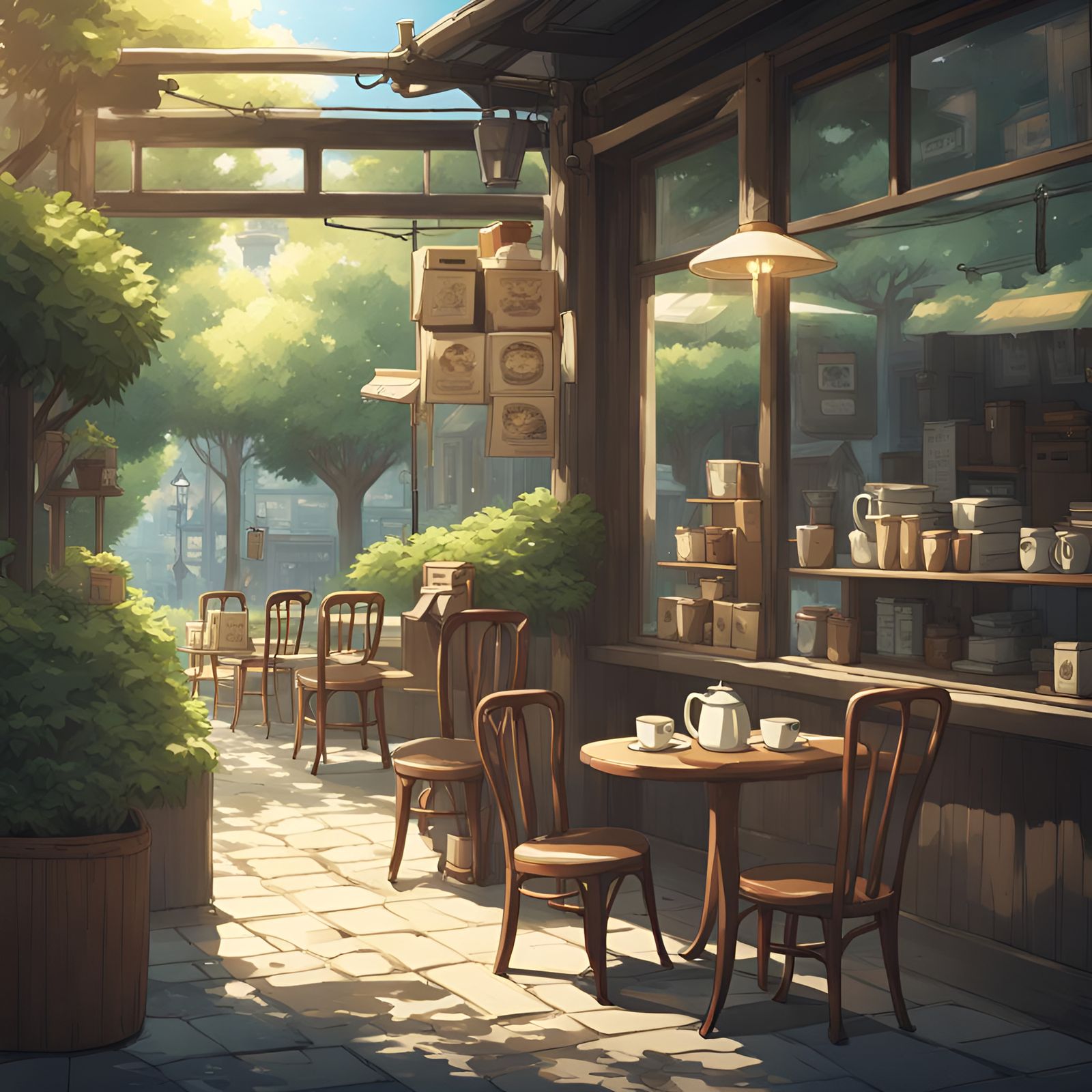 Coffee shop animation - AI Generated Artwork - NightCafe Creator