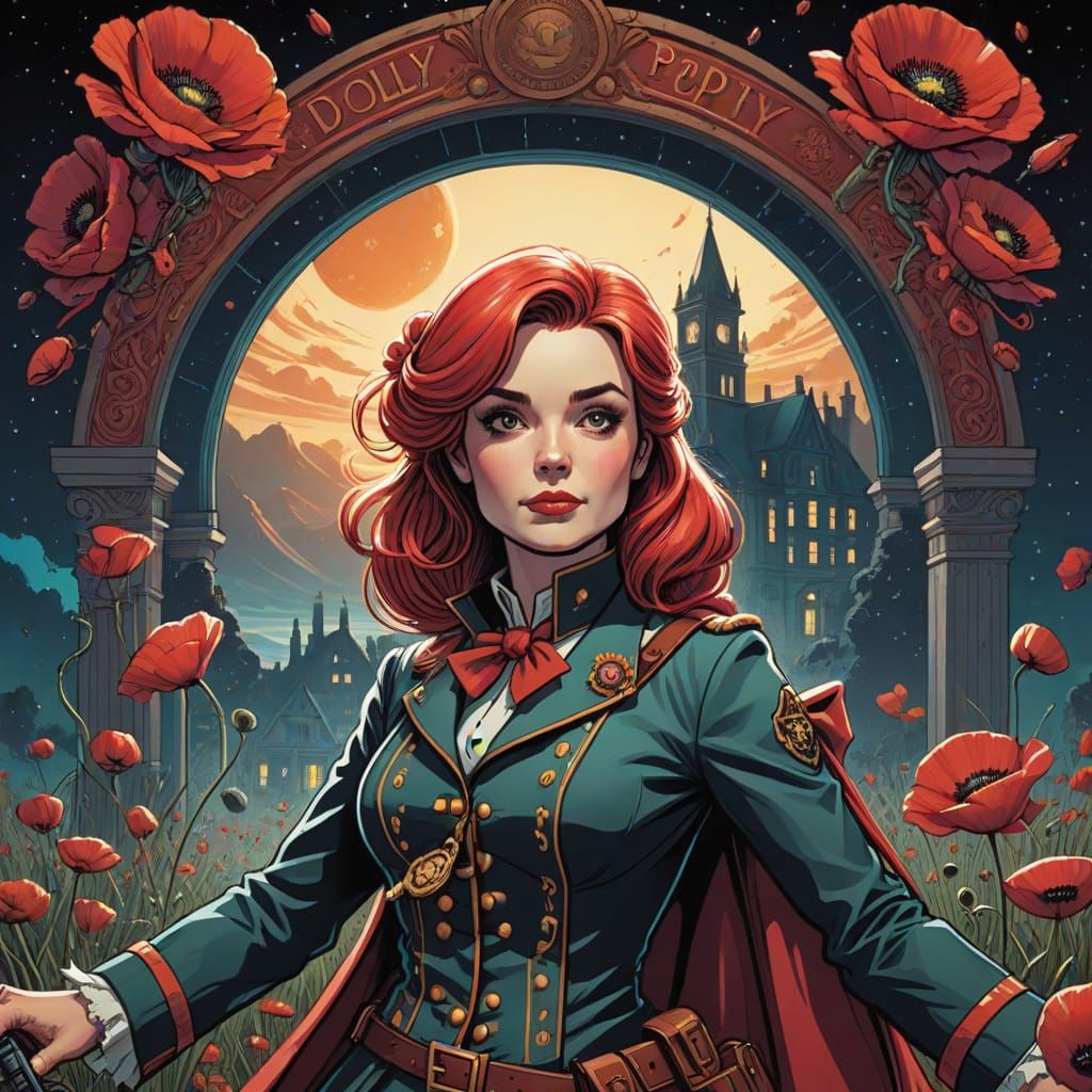 Dolly Poppy - Comic Book Portrait of Dolly Poppy in Smooth ...