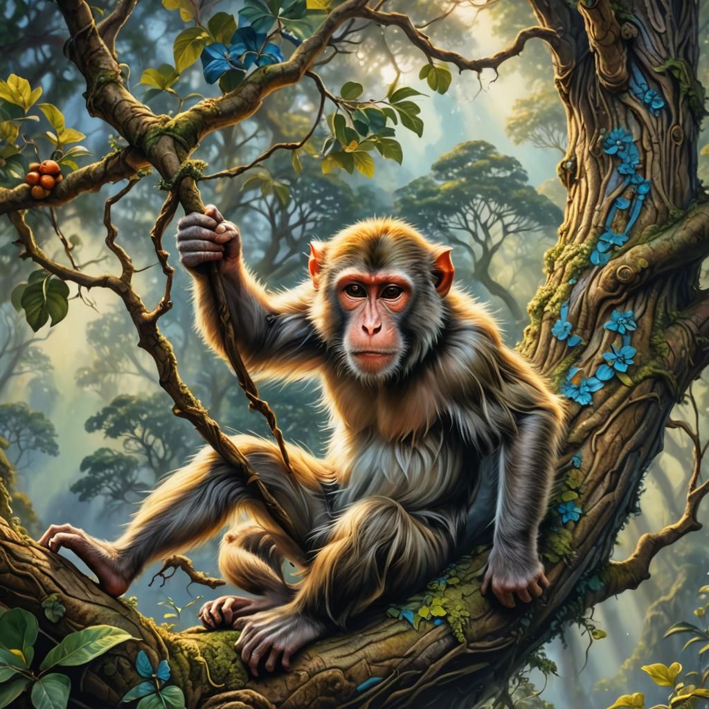 Monkey 2 - AI Generated Artwork - NightCafe Creator
