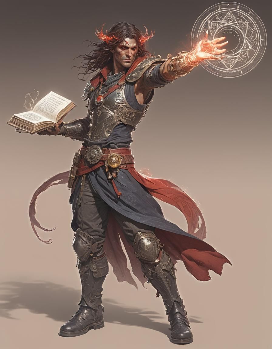 Hellborn Learning Holy Magic - AI Generated Artwork - NightCafe Creator