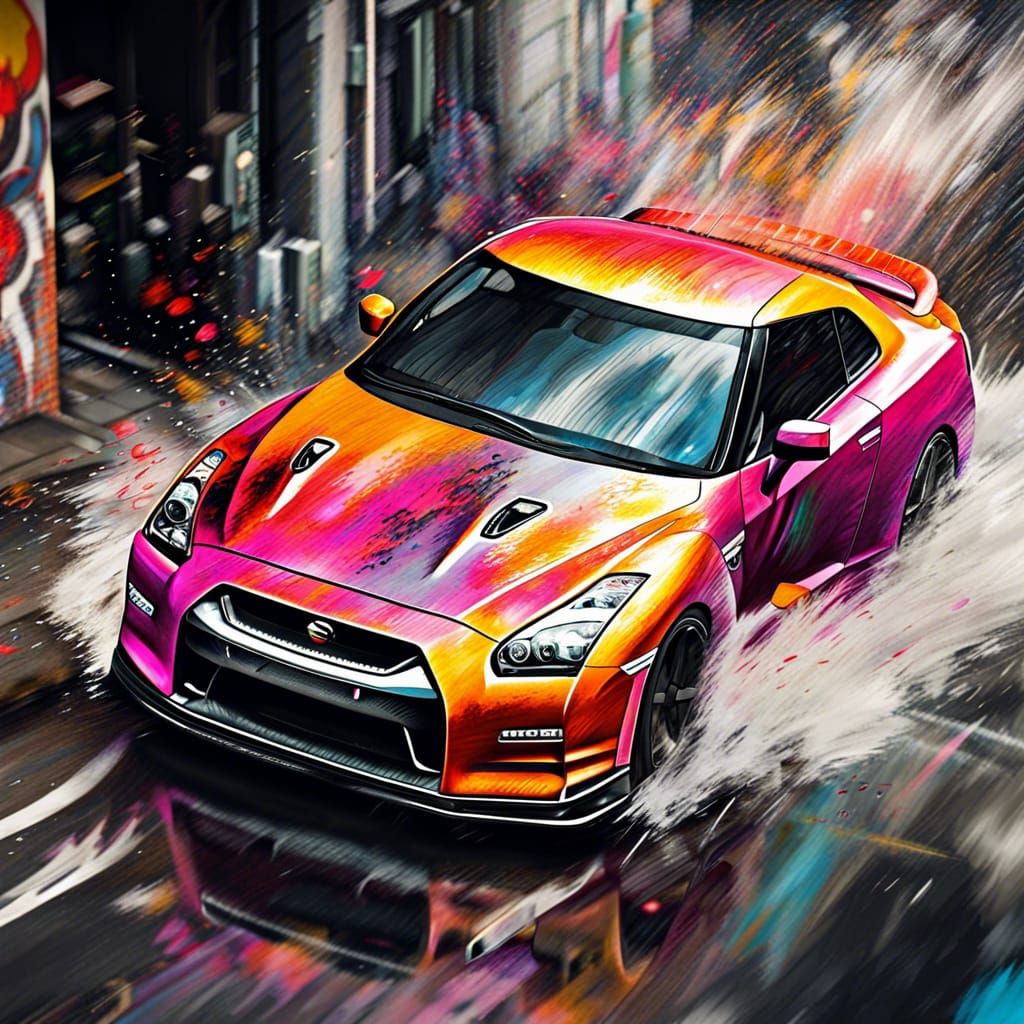 Nissan Gtr r35 - AI Generated Artwork - NightCafe Creator