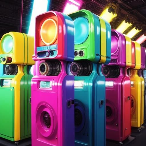 gloppy ladies indeed; lurid technicolor goop; with retro 1970s flourishes; retro 70s uk telethon ...