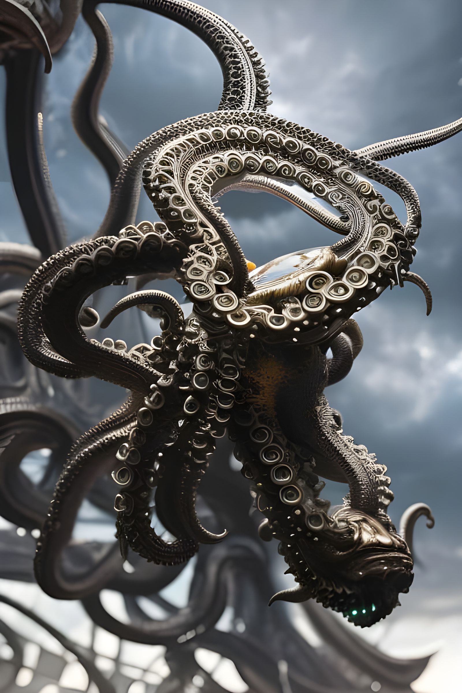 Alien octopus - AI Generated Artwork - NightCafe Creator