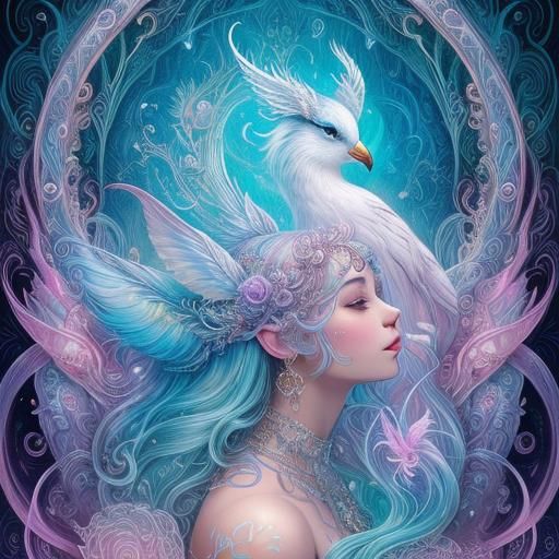 Mystical Avian Goddess - AI Generated Artwork - NightCafe Creator