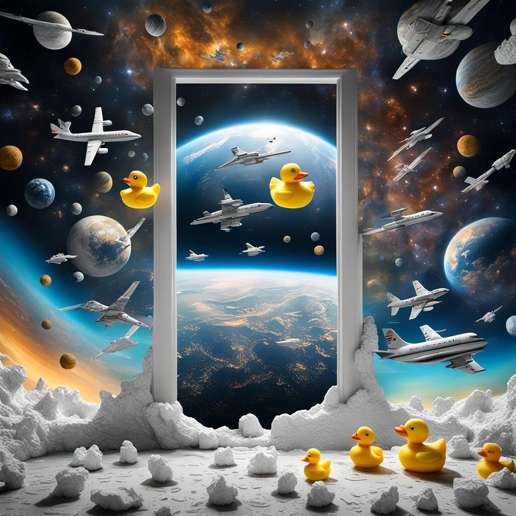 Random Objects in Space ( Portal to space ) - AI Generated Artwork ...