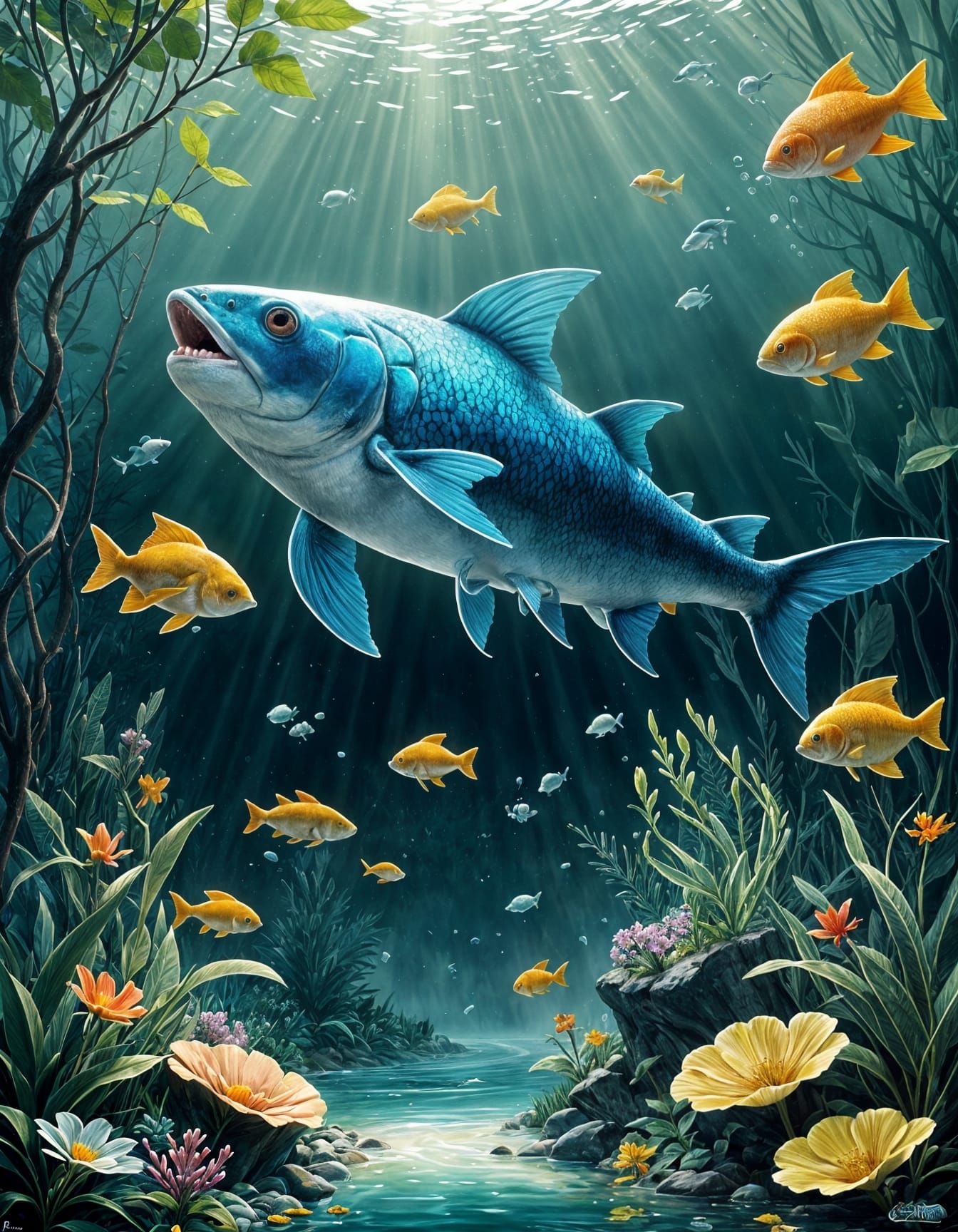 le poisson bleu - le poisson bleu