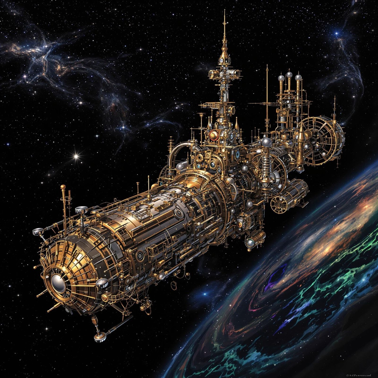 Steampunk Space Station - Steampunk Space Station