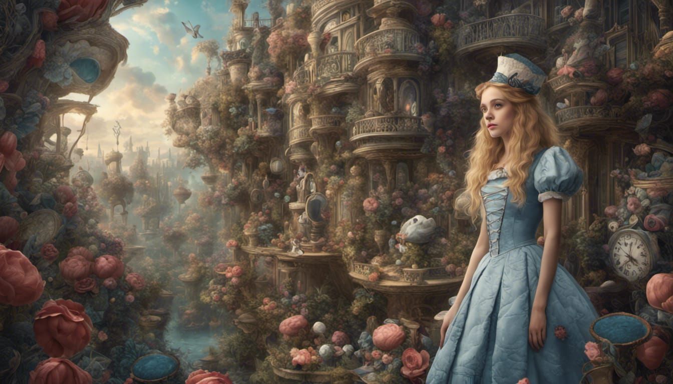 Alice in Wonderland - AI Generated Artwork - NightCafe Creator