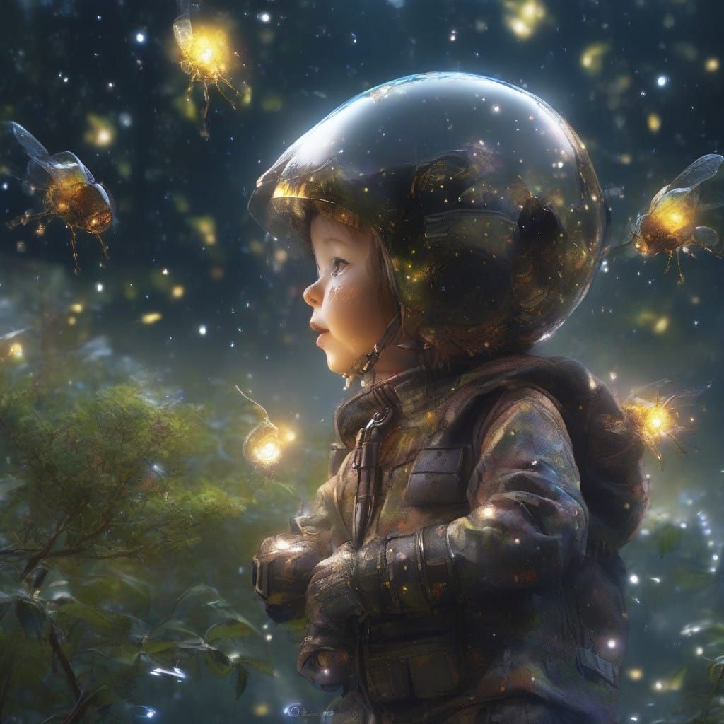 little kids with space helmet - little kids with space he...