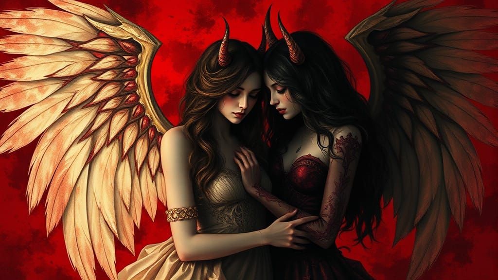 An angel with the devil in the body, Beautiful sister, a shadow