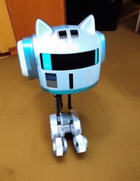 Robo-Kitty 9000 - AI Generated Artwork - NightCafe Creator
