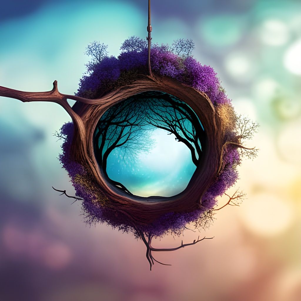 Hanging Portal - AI Generated Artwork - NightCafe Creator
