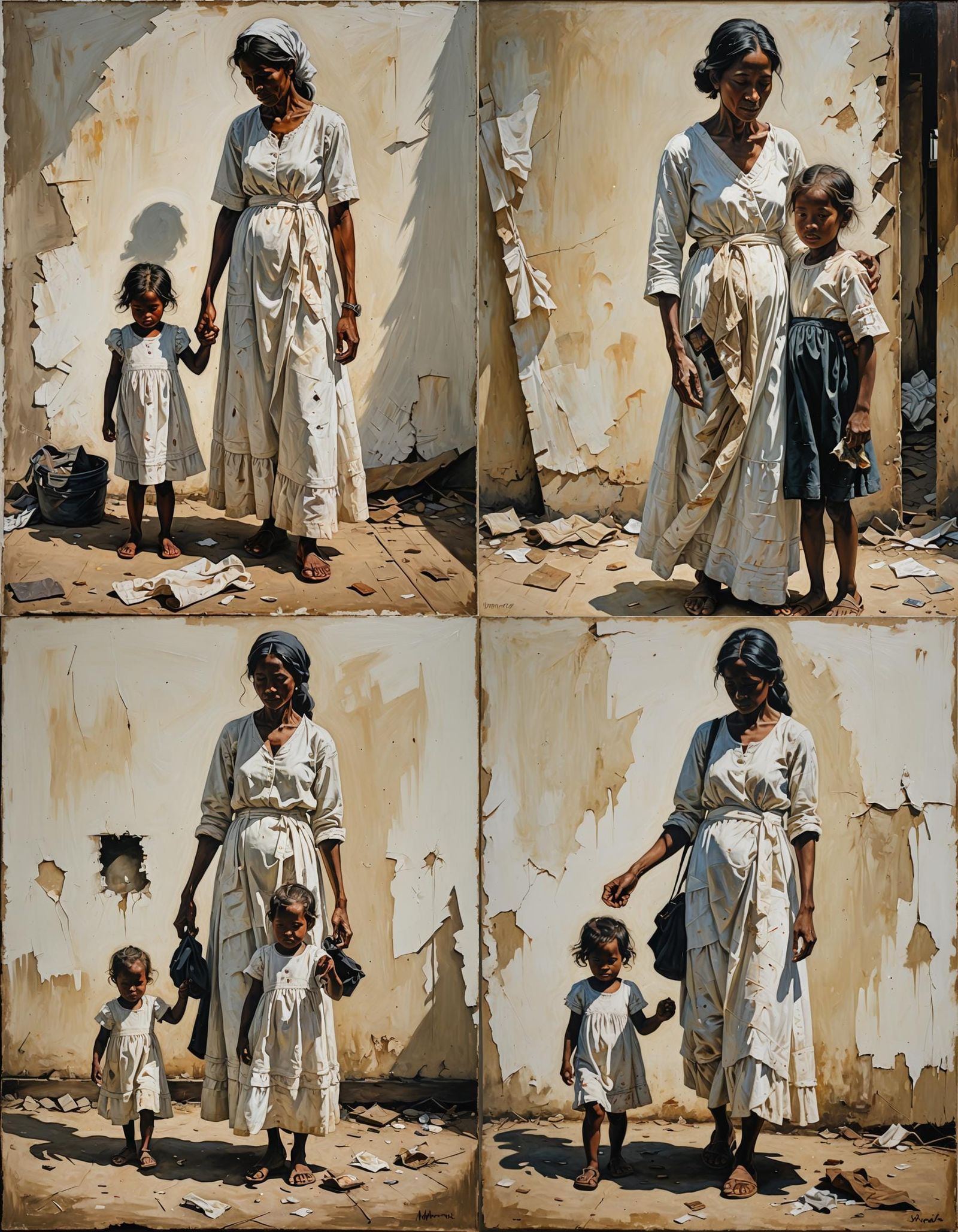 An oil painting can be visualized internally with the following ...