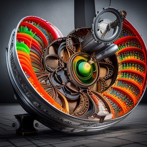 Psychedelic machine - AI Generated Artwork - NightCafe Creator