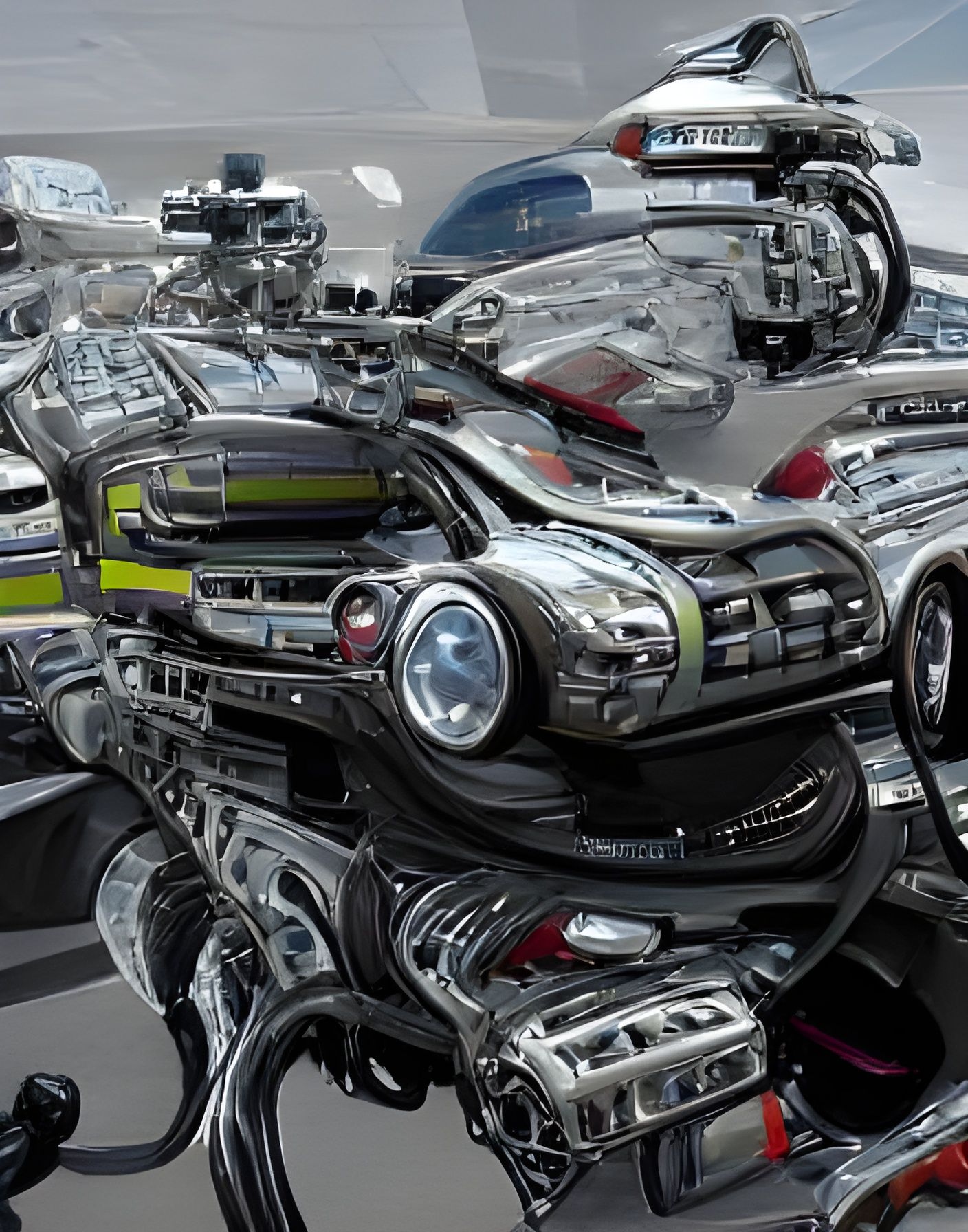 Hybrid Alien-Human Automobiles of the Future - Alien Engine Design - AI ...