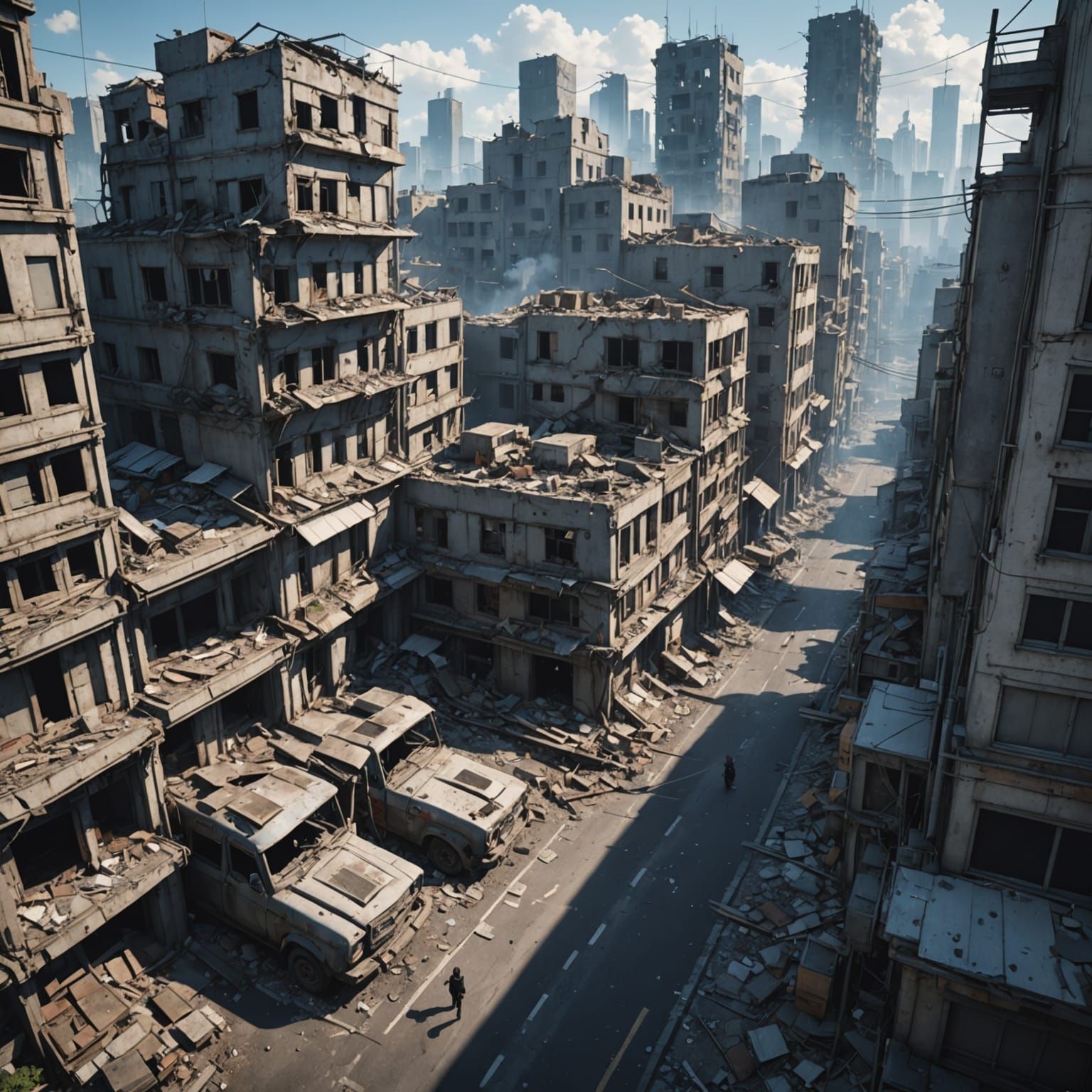 Bombed out city - Bombed out city