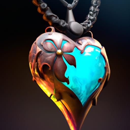 Magical Heart Amulet - AI Generated Artwork - NightCafe Creator