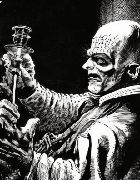 The Man-Made Monster's Close-Up - AI Generated Artwork - NightCafe Creator