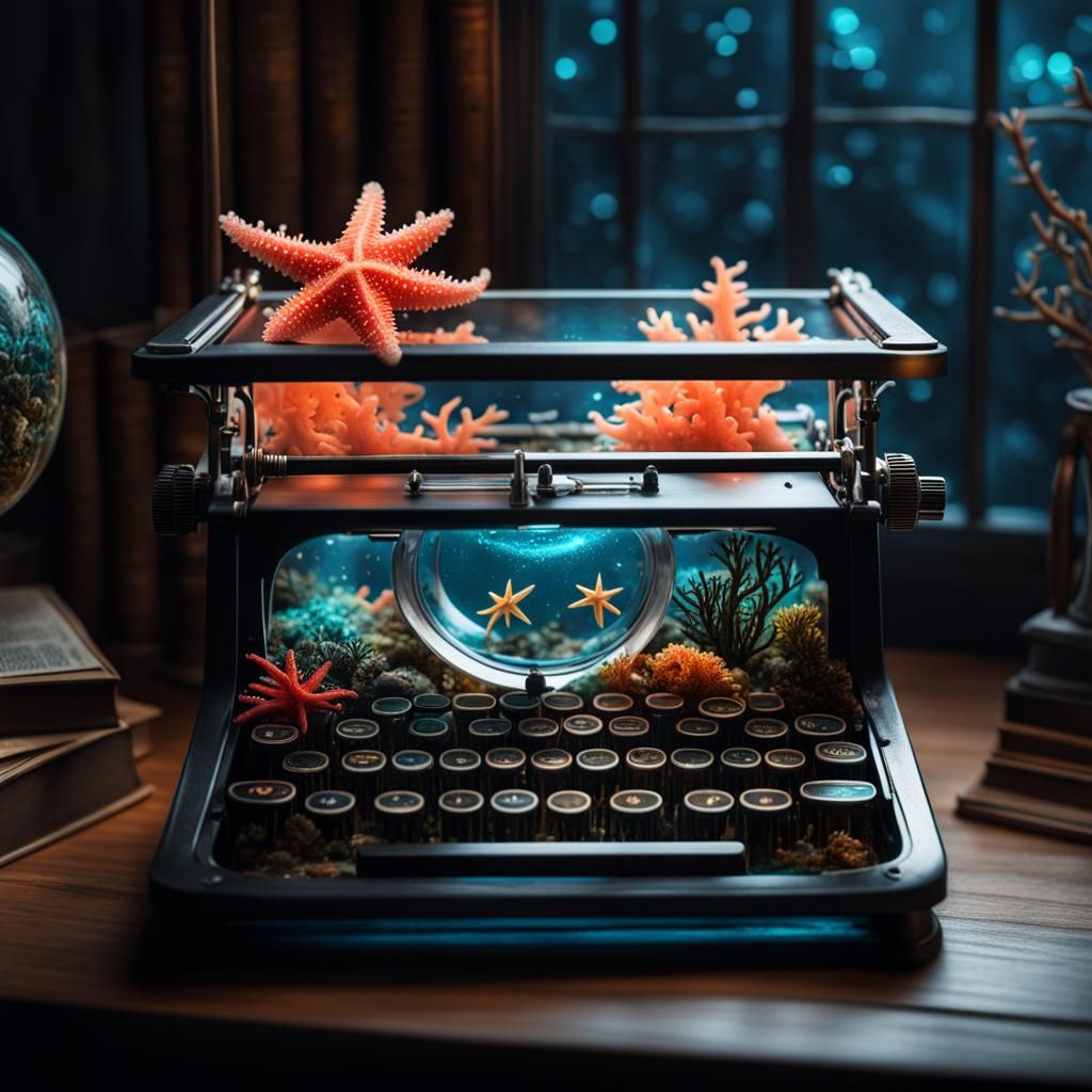 typewriter - AI Generated Artwork - NightCafe Creator