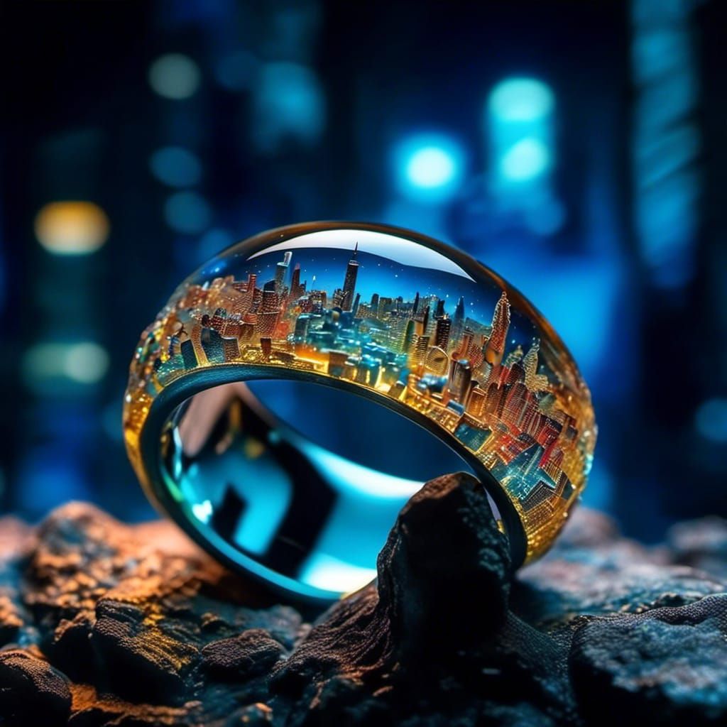 Amazing Macro shot of Resin city ring by Hasselblad X2D 100C, insanely ...
