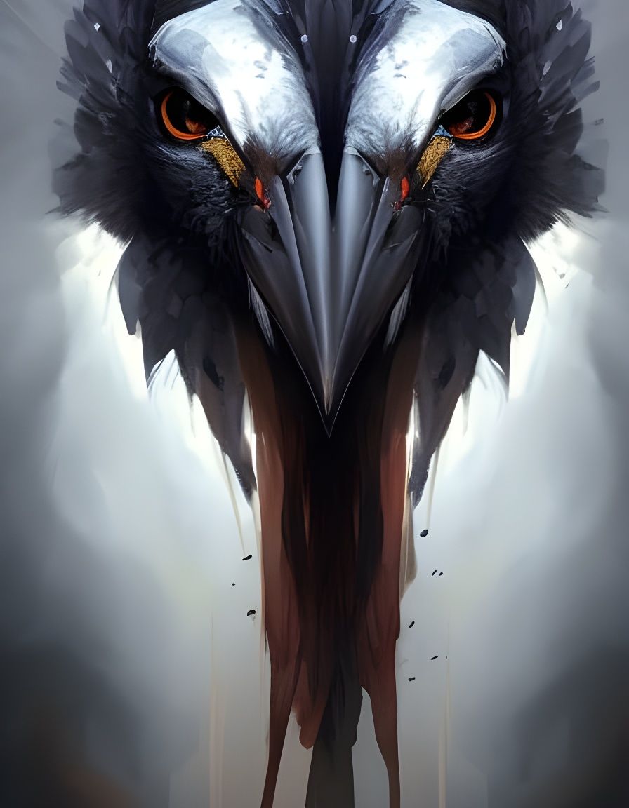 Split Crow - AI Generated Artwork - NightCafe Creator