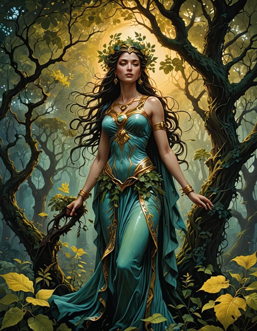 Lady of the Forest - AI Generated Artwork - NightCafe Creator