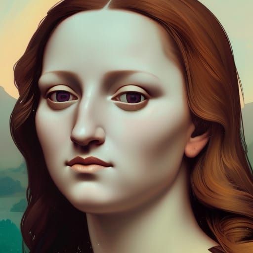 Modern Monalisa - AI Generated Artwork - NightCafe Creator