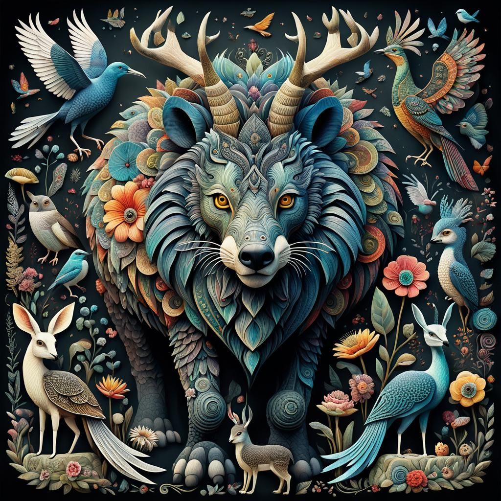 Fantasy animals - AI Generated Artwork - NightCafe Creator