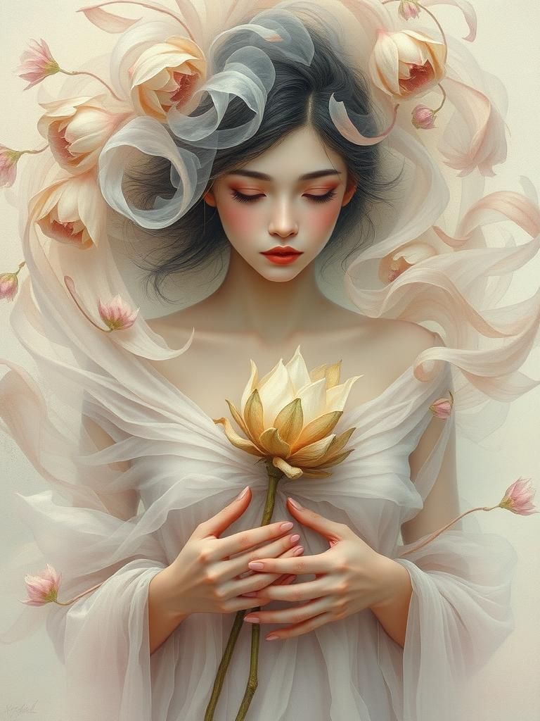 Ethereal Lady - Ethereal Goddess in a Whirlpool of Delicate ...