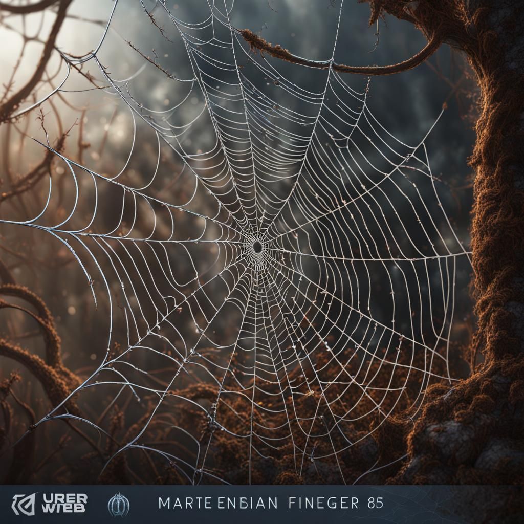 Spider web - Detailed Spider Web: Fantasy Concept Art
