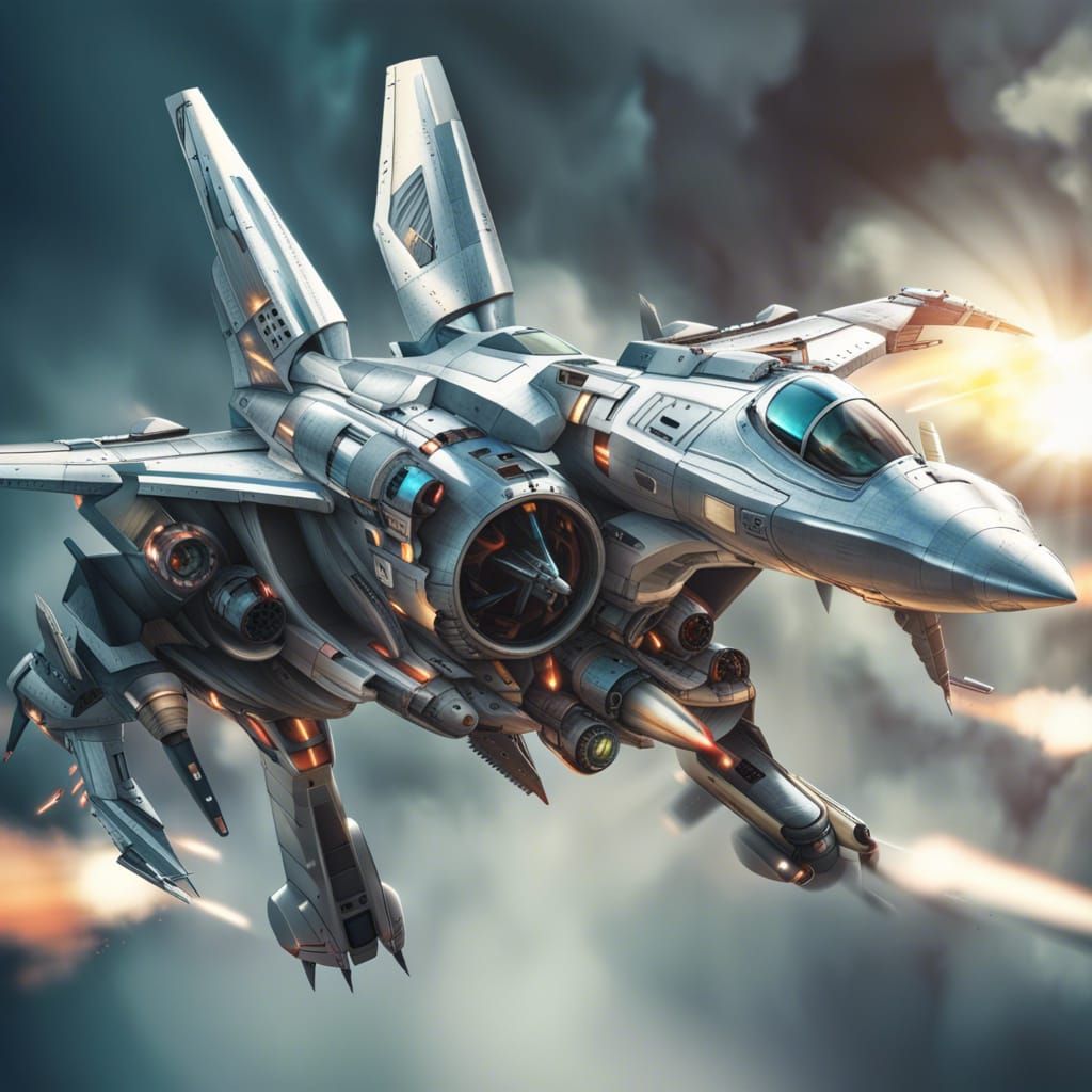 Jet fighters Mecha - AI Generated Artwork - NightCafe Creator