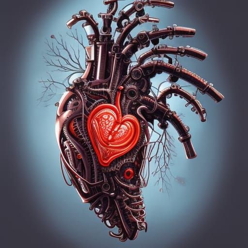 MECHANATOMY / Heart v4 - AI Generated Artwork - NightCafe Creator