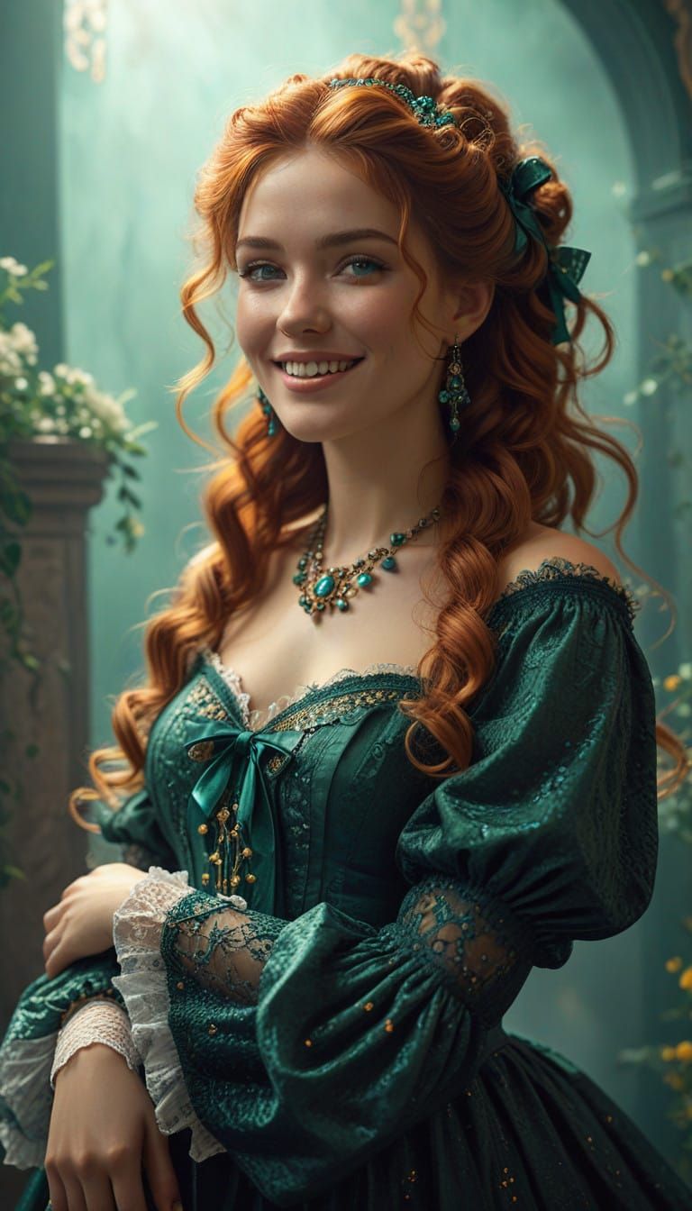 Romantic Era. Trying to style Countess Emily's hair