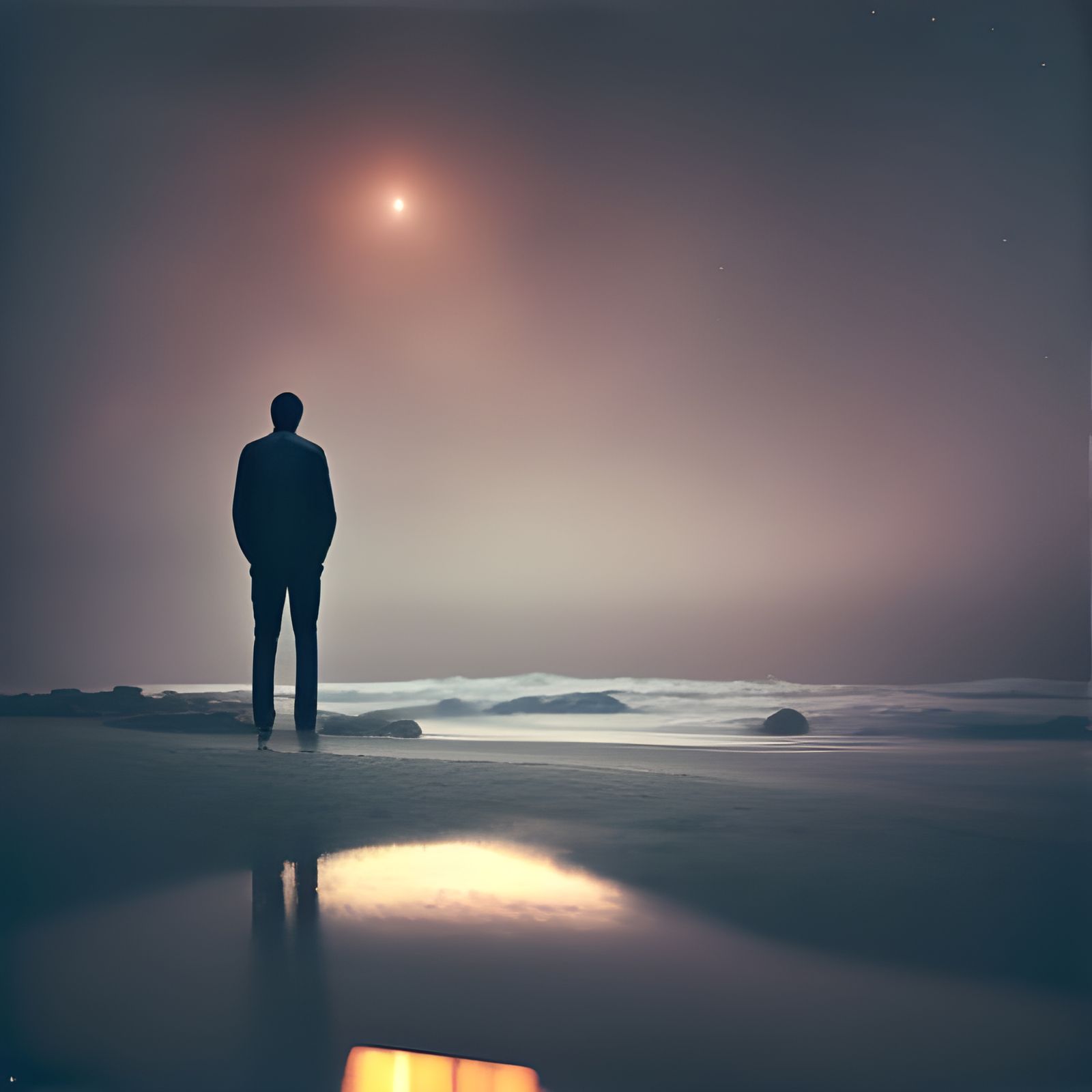 Solitude standing - AI Generated Artwork - NightCafe Creator