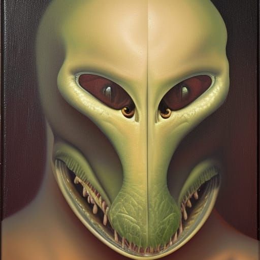 Alien looking like a question mark - AI Generated Artwork - NightCafe ...