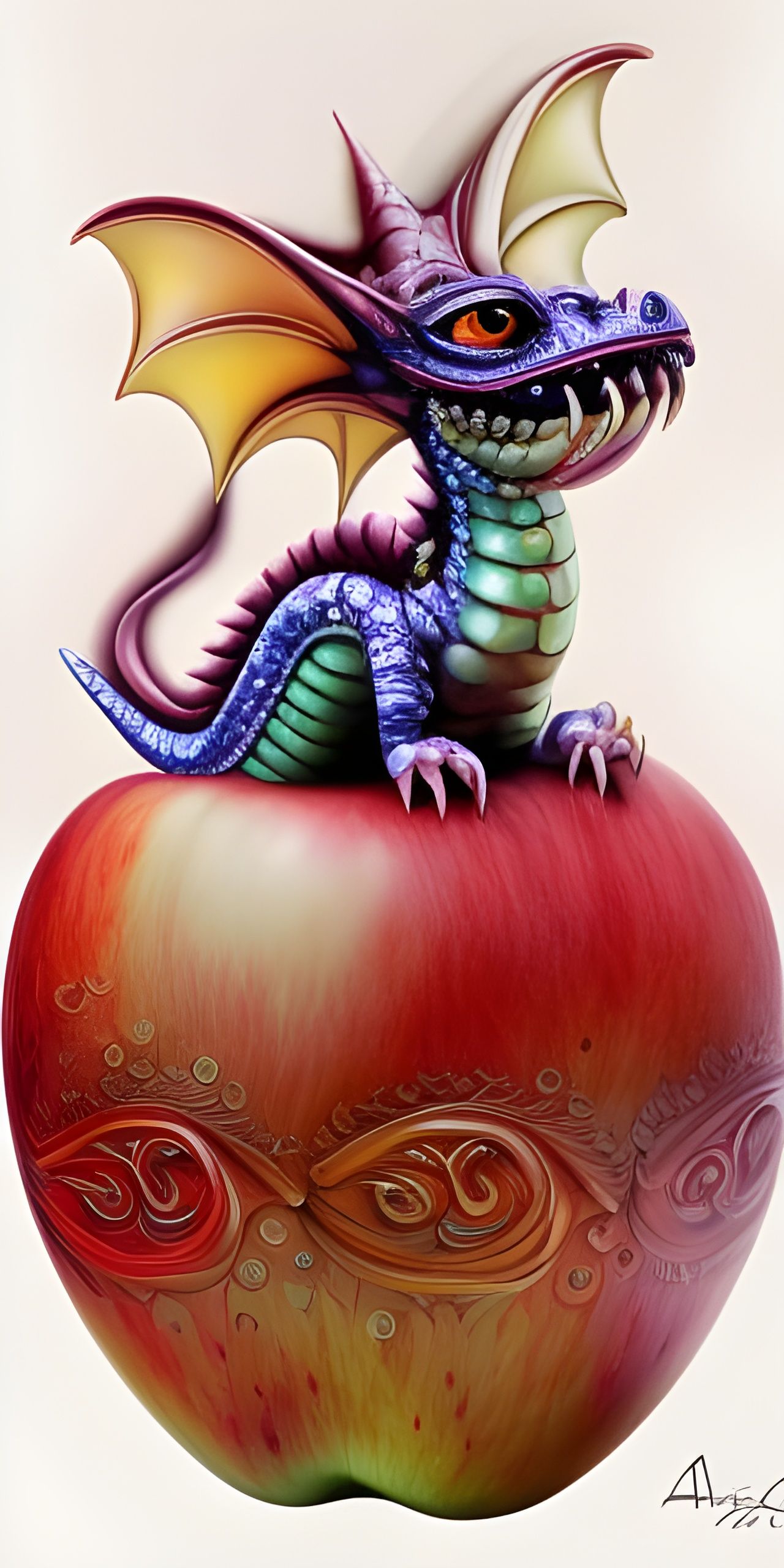 Apple monster - AI Generated Artwork - NightCafe Creator