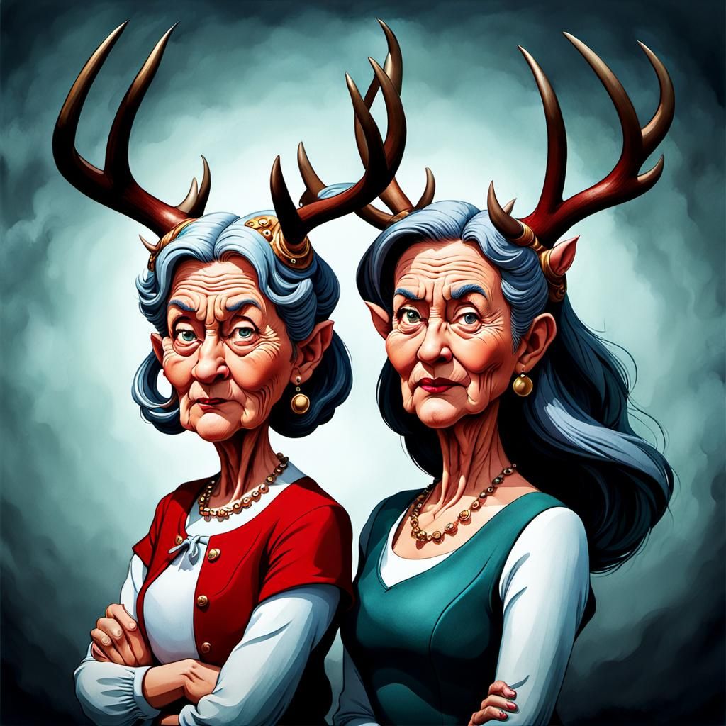 People with Antlers #2 - AI Generated Artwork - NightCafe Creator