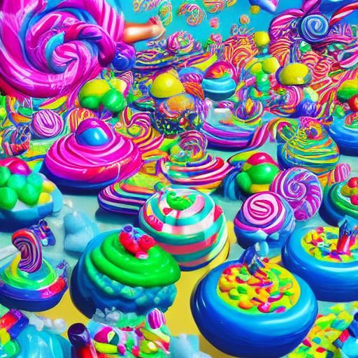 Candy hangover - AI Generated Artwork - NightCafe Creator