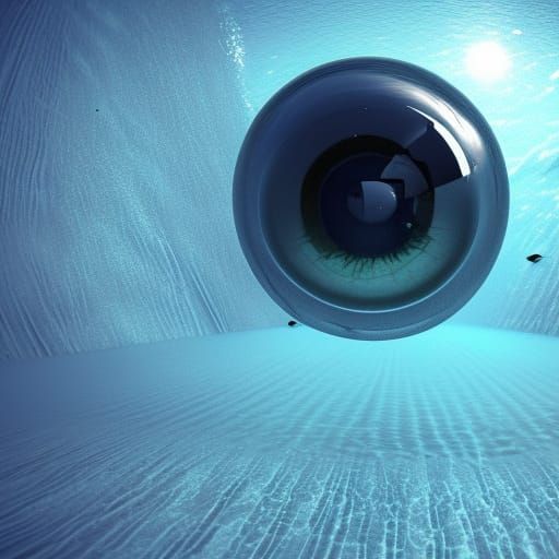 Eye creature of the deep sea trench - AI Generated Artwork - NightCafe ...