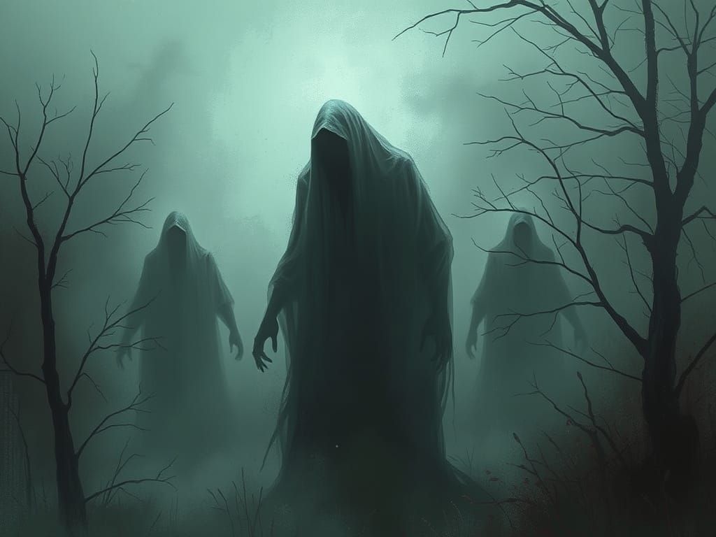 Creepy Ghosts in the mist - Ethereal Spirits Emerge from Fog...